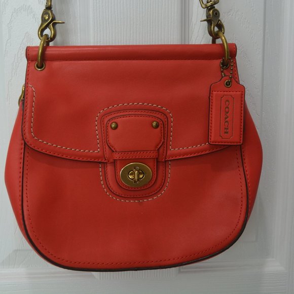 Coach | Bags | Coach Willis Legacy Vermillion Crossbody Bag | Poshmark